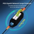 UYGDUY-Gigabit PoE+ Ethernet Surge Protector 10KV Lightning Suppressor ...