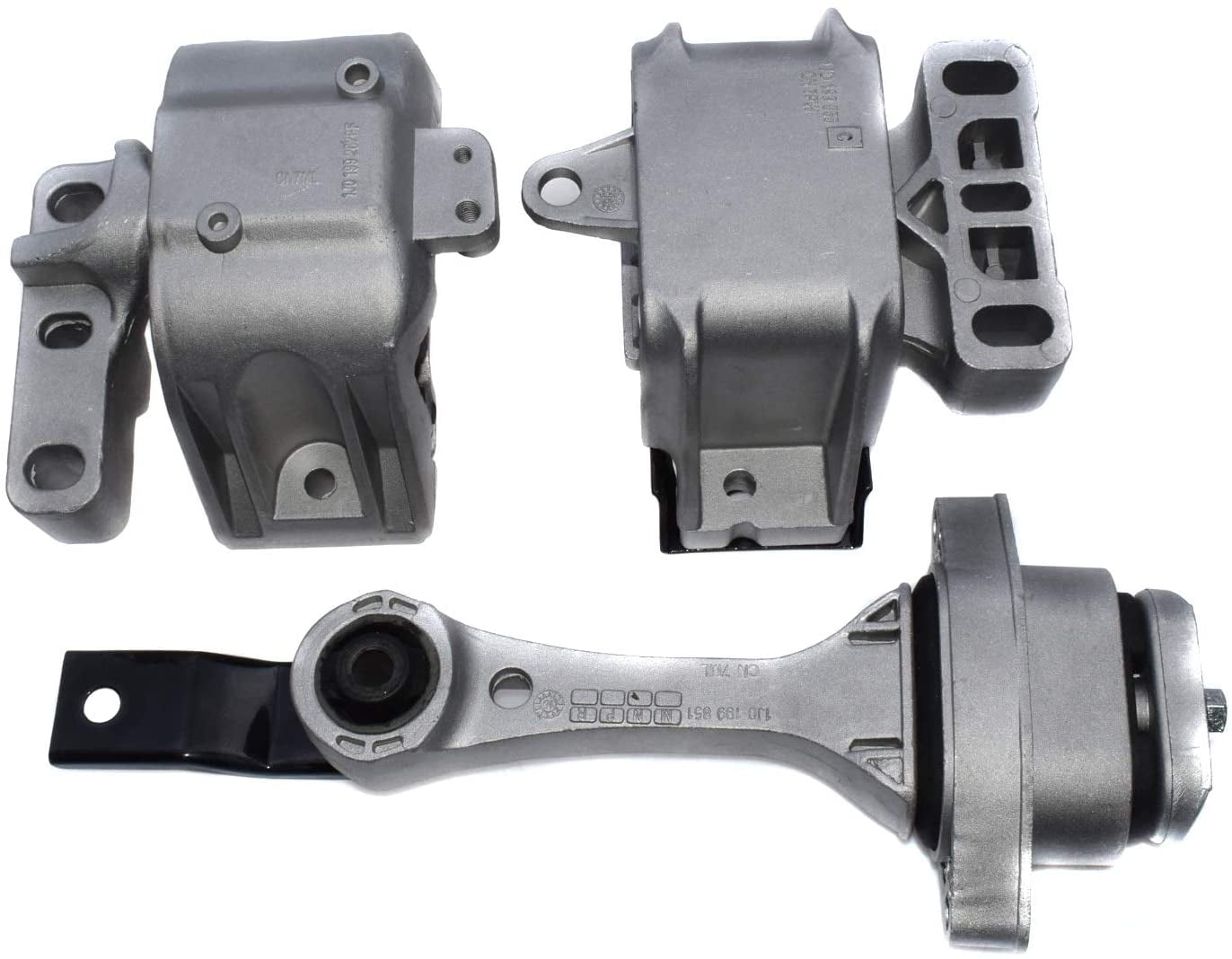 Bapmic 1J0199555AJ Engine Motor Mount & Transmission Mount Set Kit ...