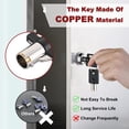 5/8" Pack of 5 Locks & 6 Key Alike Hardware Locks for RV Storage Camper ...