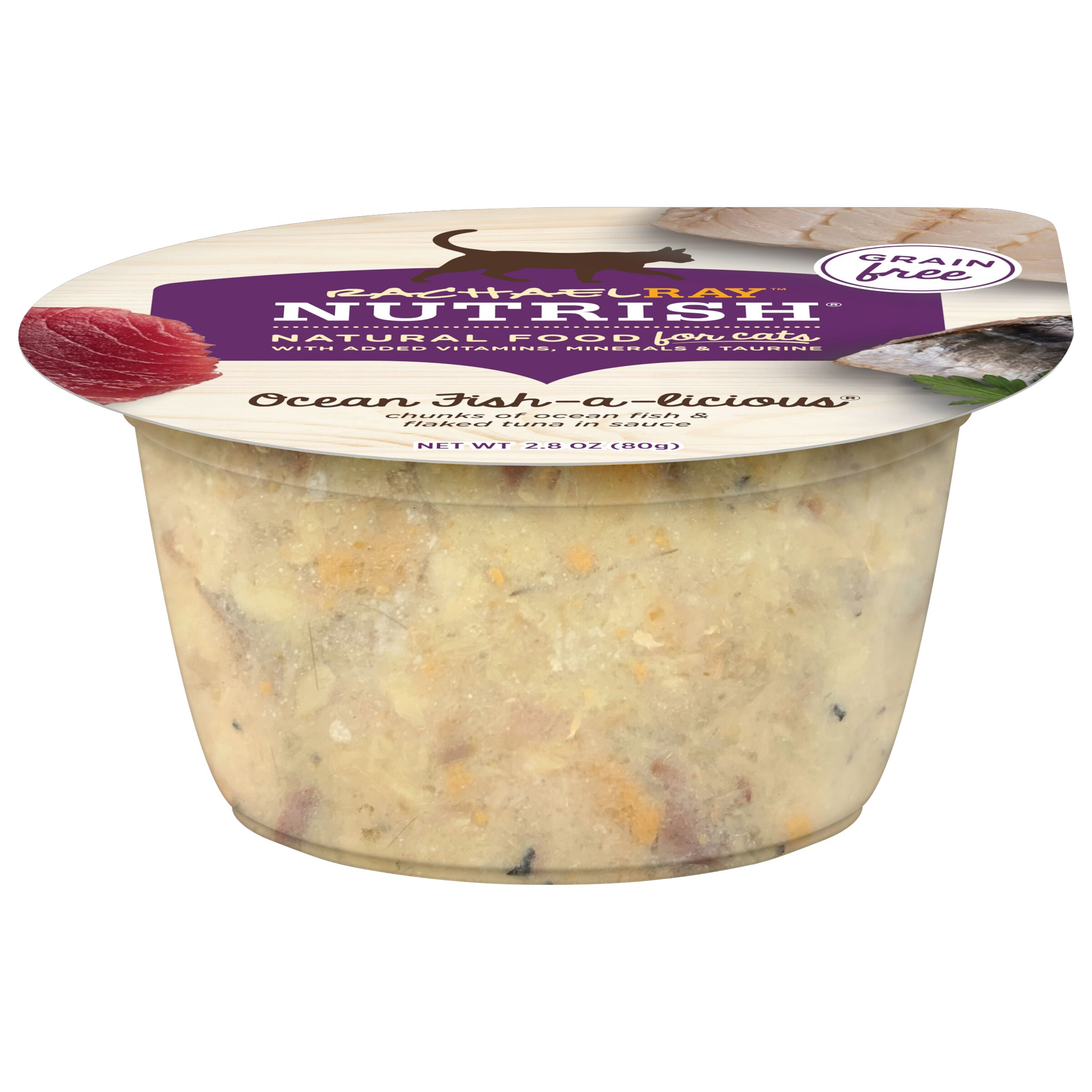 Rachael Ray Nutrish Natural Wet Cat Food, Grain Free, Ocean Fish-A ...