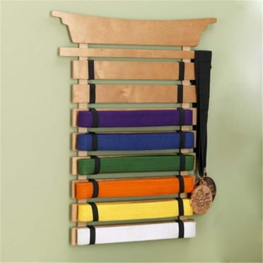 Deluxe Karate Belt Rack, Martial Art Belt Rack and Medal Display Holder ...