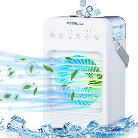 Portable Air Conditioner, Evaporative Air Cooler, 4-In-1Mini Air ...