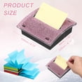 Stick Note Pad Holders, 4 x 4 Inches Rhinestone Sticky Note Dispenser ...