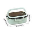 Eespoir Double-layer Bento Box, Compartmentalized Lunch Box, Microwave ...