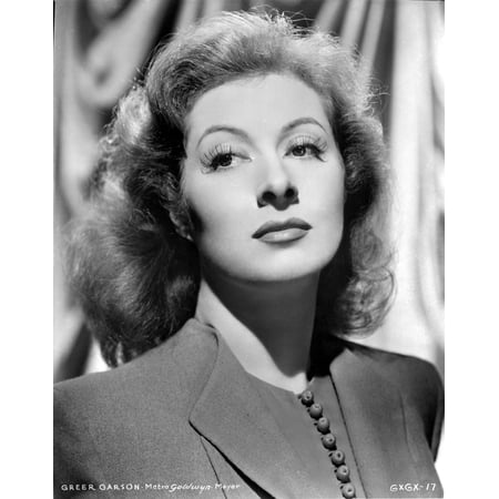 Greer Garson on a Blazer Black and White Portrait Photo Print (24 x 30 ...