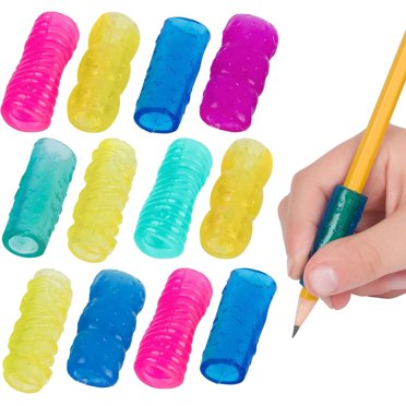 BAZIC Pencil Grip Soft Foam Pen Grip Assorted Bright Colors 8 Pack for ...