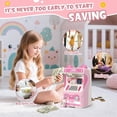 Rabbit ATM Piggy Bank for Girls with Automatic Bill Roller, Electronic ...