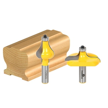 5 Bit Cove Edge Forming Router Bit Set - 1/4" Shank - Yonico 13522q ...