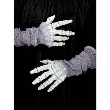 Wrist Bone Skeleton Gloves Adult Halloween Accessory - Walmart.com