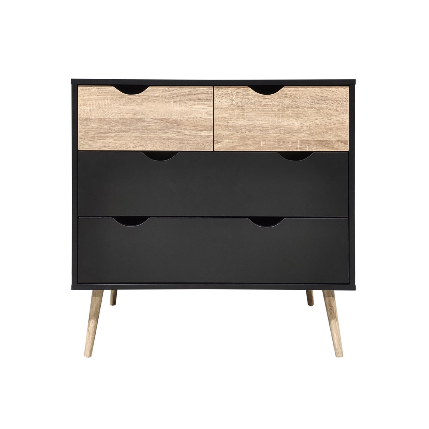 Cómoda Top Living Nórdica con 4 Cajones Negra | Bodega Aurrera en línea
