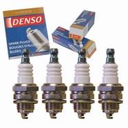 4 pc DENSO 3093 Standard U-Groove Spark Plugs for W22ES-U Ignition Wire ...