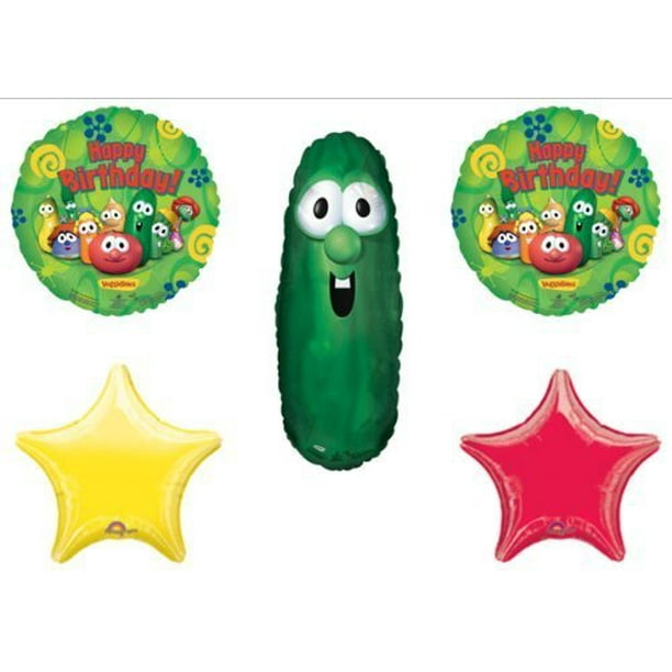 VEGGIE TALES LARRY CUCUMBER BIRTHDAY PARTY Balloons Decorations ...