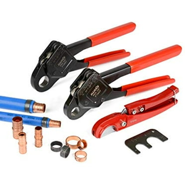 Shark Bite 23100 PEX Multi-Head Crimp Ring Tool Kit - Walmart.com