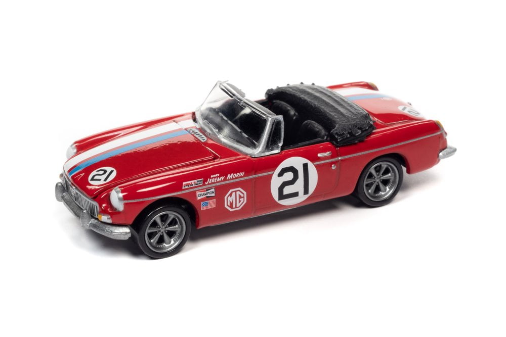 1963 MG MGB, Euro Red - Johnny Lightning JLSP179/24A - 1/64 scale ...