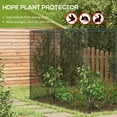 Outsunny 10 x 6.5ft Garden Crop Cage, Outdoor Animal Cover, Double ...