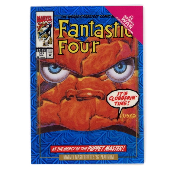 2024 Marvel Masterpieces Platinum The Thing Variant Covers #91-V ...