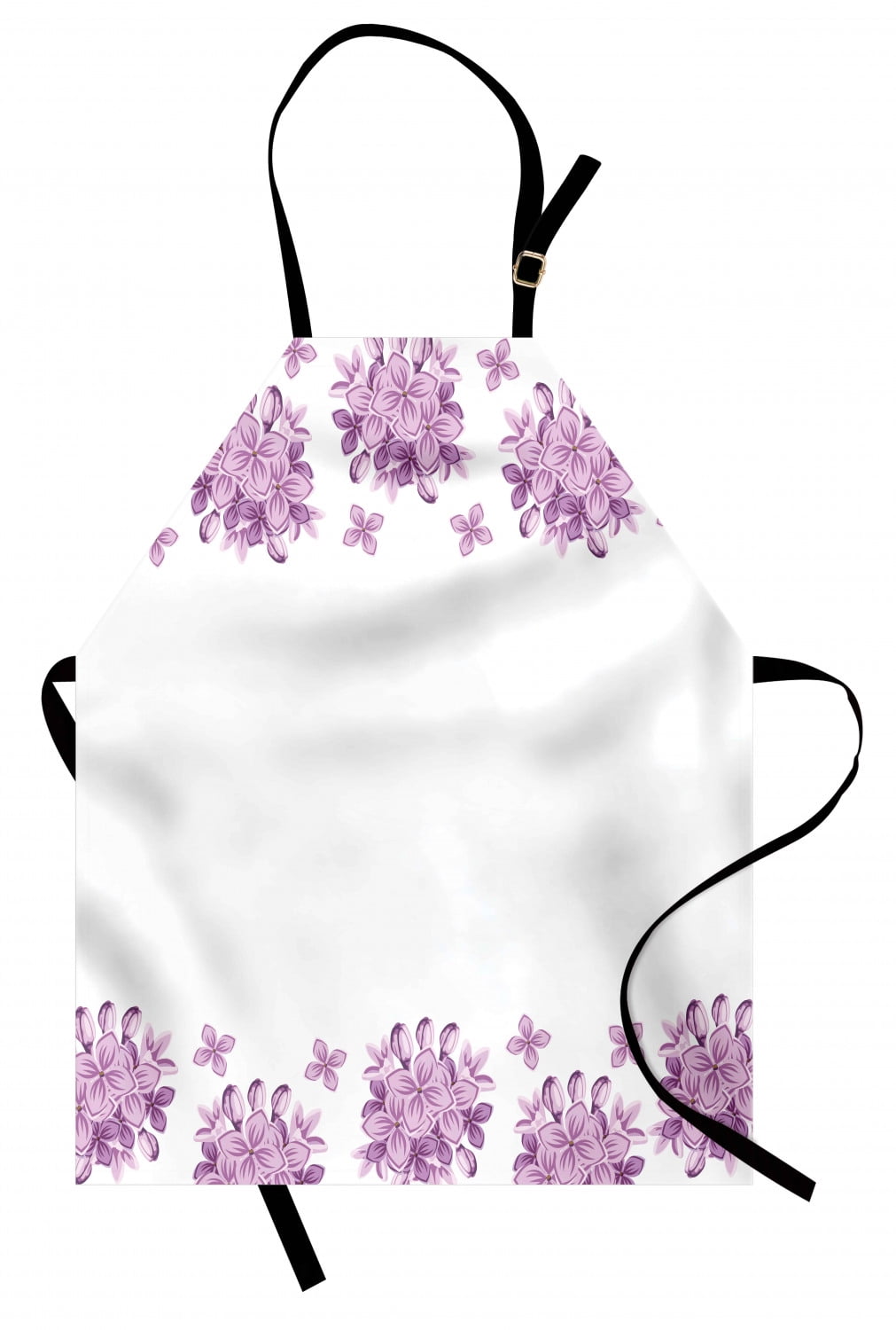 Flowers Apron Gardening Theme Illustration of Lilac Flowers Pattern ...