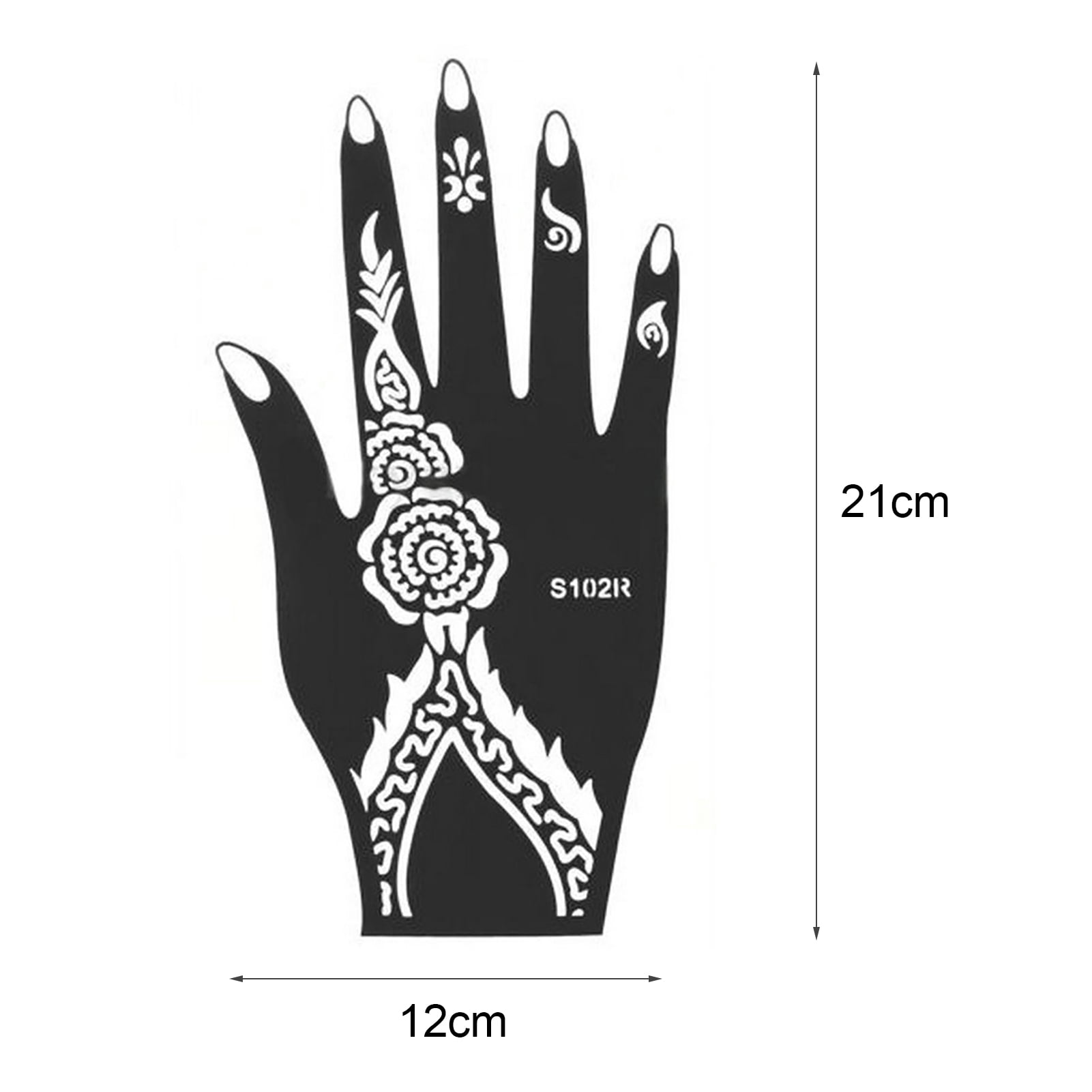 Buy India Henna Mehndi Temporary Tattoo Stencil Kit For Women Hand Body