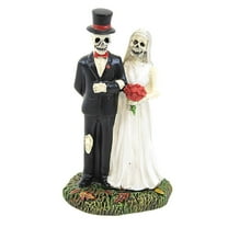 Love Never Dies Wedding Bride And Groom Skeleton Couple In Dancing Pose Figurine - Walmart.com