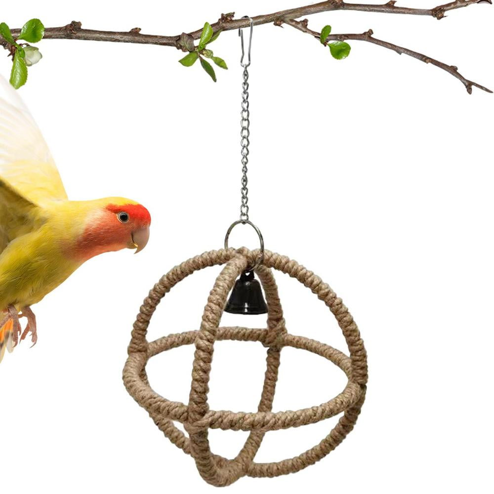 AIXING Parrot Toys Birds Swing Toys with Bell Cage Accessories Bird ...