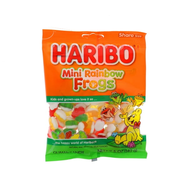 Haribo Mini Rainbow Frogs, 5-ounces (Pack of12) - Walmart.com