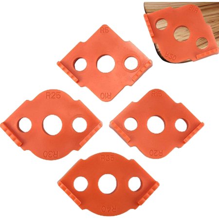 Woodworking Router Templates,4pcs Routing Rounded Corner Locator - R5 ...