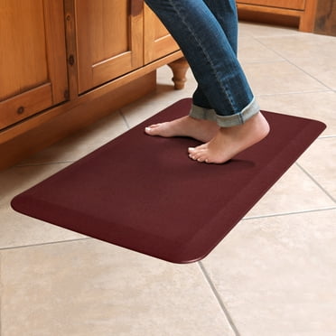 Memory Foam Anti Fatigue Kitchen Floor Mat Rug 30 x 18 - Diamond Red ...