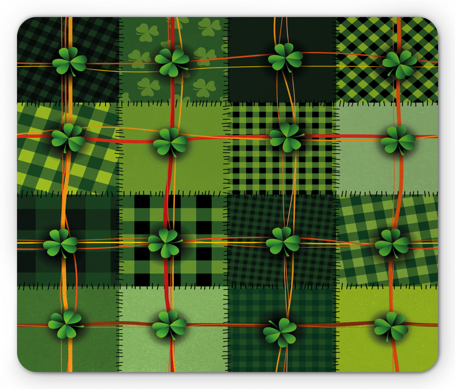 Irish Mouse Pad, Patchwork Style St. Patrick's Day Themed Celtic Quilt ...