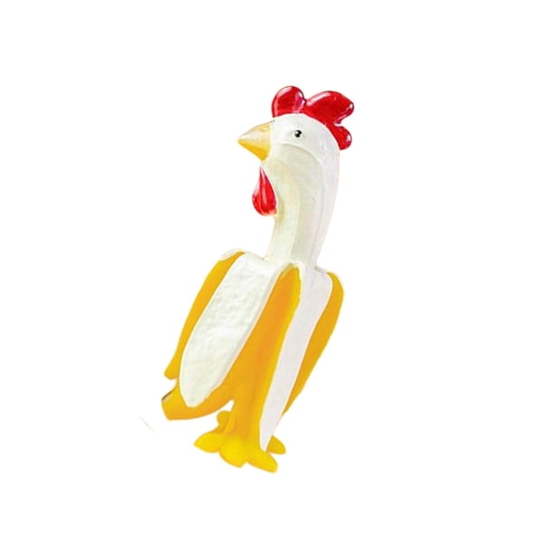 Banana Chicken Statues Hen Sculptures Wedding Party Cafe Bar Rooster ...