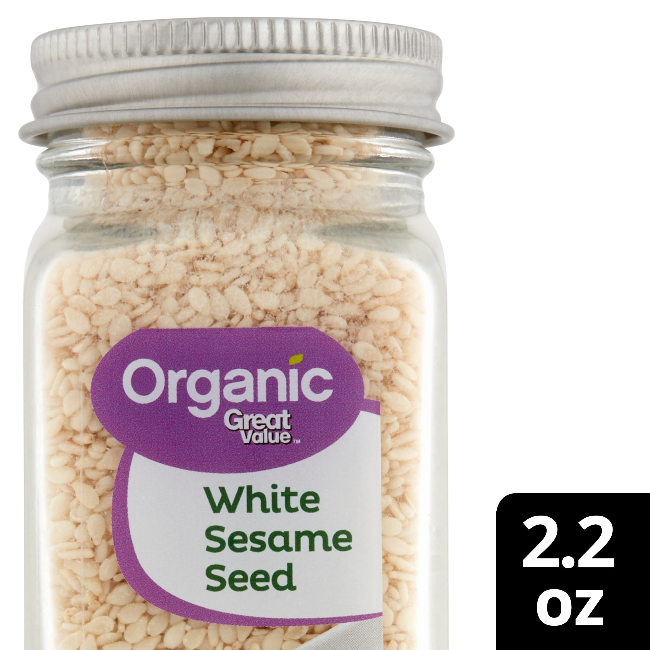 Great Value Organic White Sesame Seed, 2.2 oz – Walmart Inventory ...