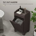 HOMCOM 31" Tilt Out Laundry Hamper, Free Standing Home Organizer Hamper ...
