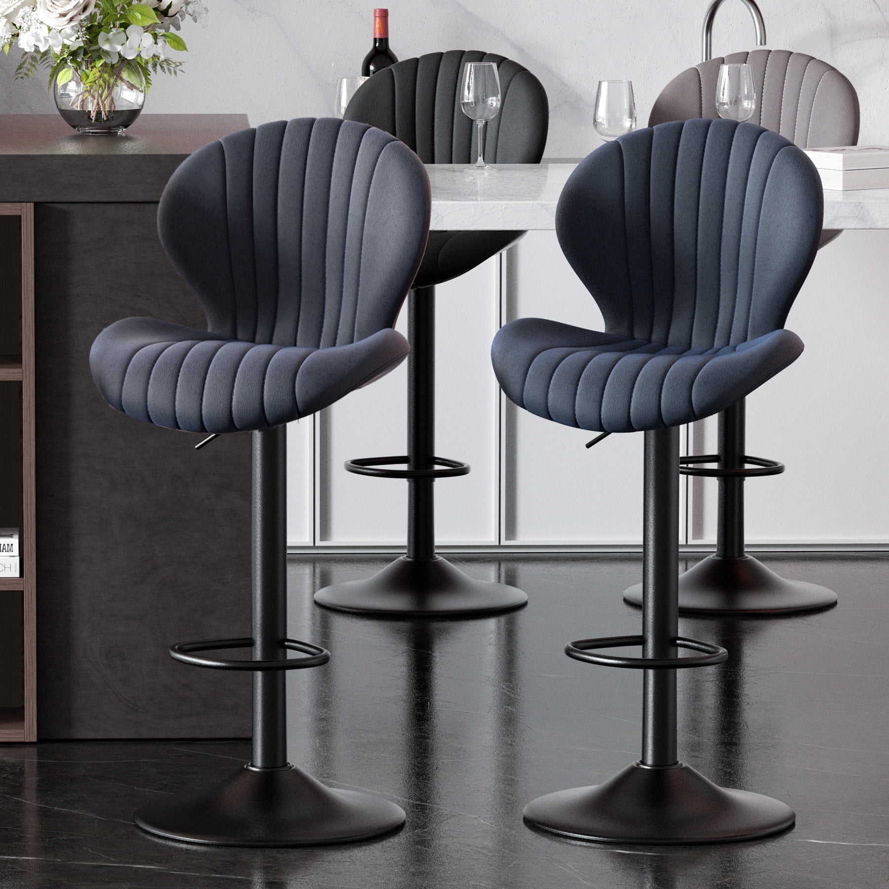 Click here for Hawsaiy Bar Stools Set Of 4  Modern Swivel Bar Cha... prices