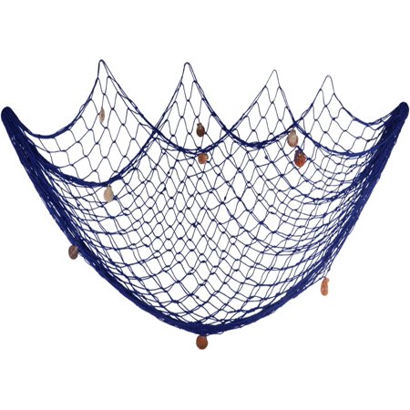 Decorative Fish Netting, Fishing Net Decor, 79 x 59inch Ocean Pirate ...