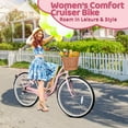 Chantmo 26 inch Women's Beach Cruiser Bike 7 Speed V Brakes Non Slip ...