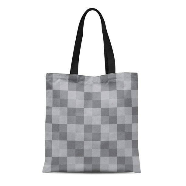 HATIART Canvas Tote Bag Pattern Popular Black White Gray Color Tone ...