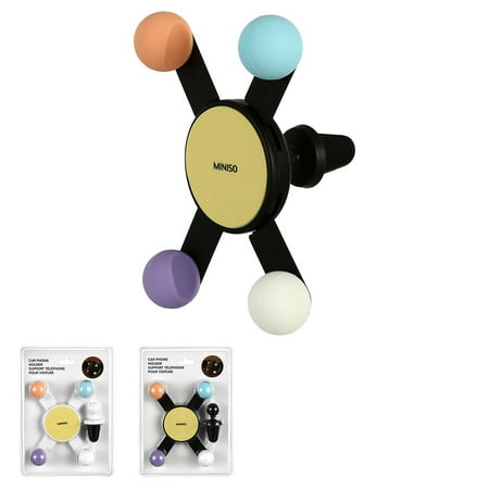 MINISO Car Phone Holder,Mount Air Vent Cell Phone Holder, White ...