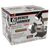 Performance Tool 6 Inch Bench Grinder With Worklight (W50001) - Walmart.com