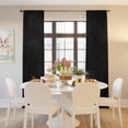 Black Sheer Curtains for Living Room Bedroom, Modern Minimalist Classic ...