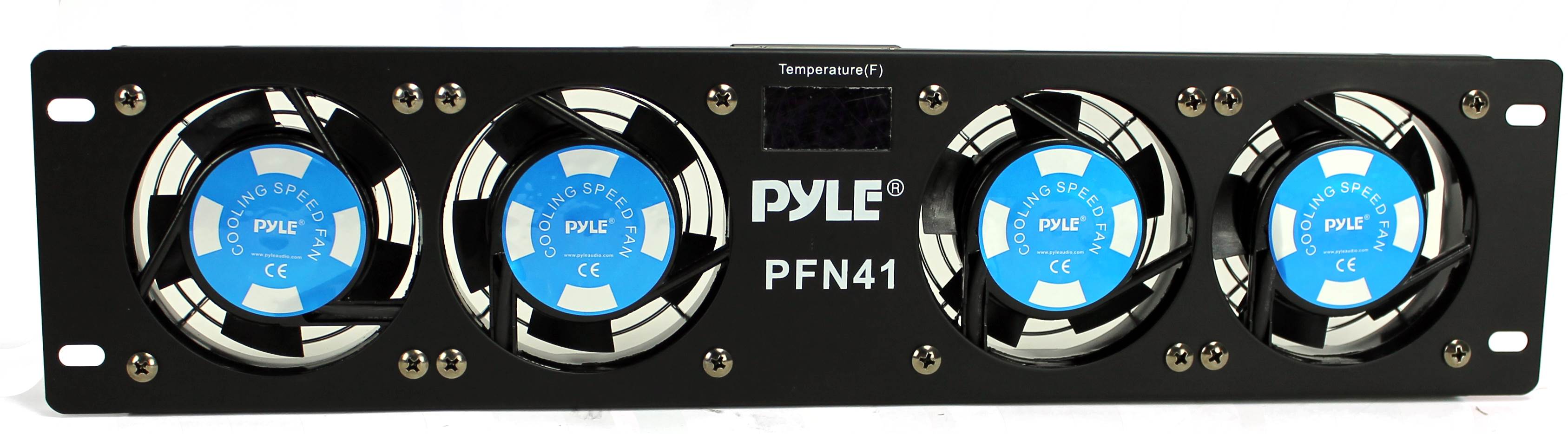 NEW PYLE PRO PFN41 19" Rack Mount Cooling 4 Fan System w/Temperature ...