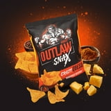Outlaw Snax Crazy Queso Flavored Tortilla Snack Chips, Family Size 10 ...