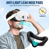 Leyeet VR Accessories for Oculus Quest 2, Anti-Fog Face Pad Set ...