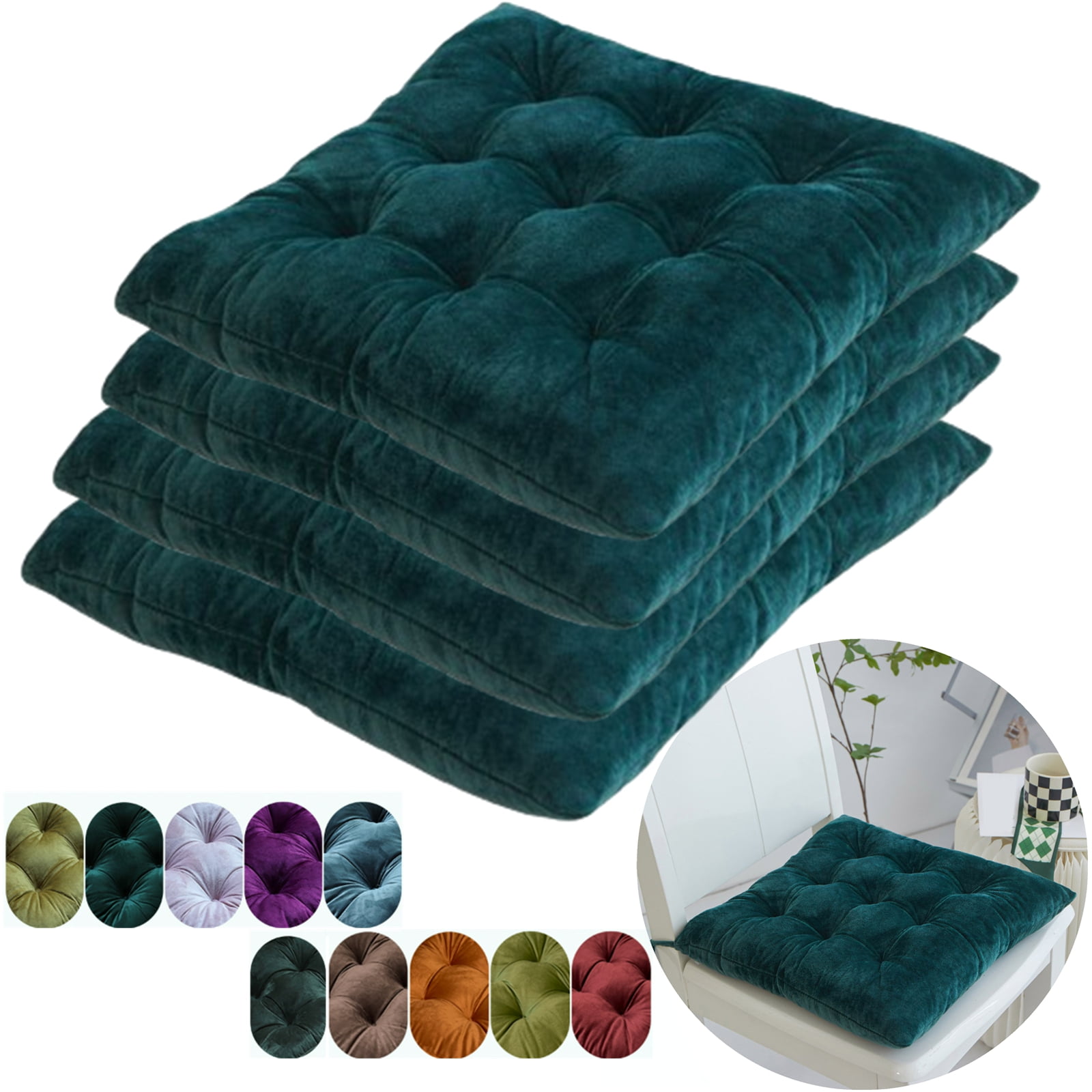 Click here for Djiypn 4 Pack Chair Cushions For Dining Chairs Sof... prices