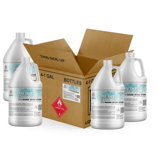 Denatured Alcohol (Ethanol) 200 proof / 4 Gallon Case - Walmart.com
