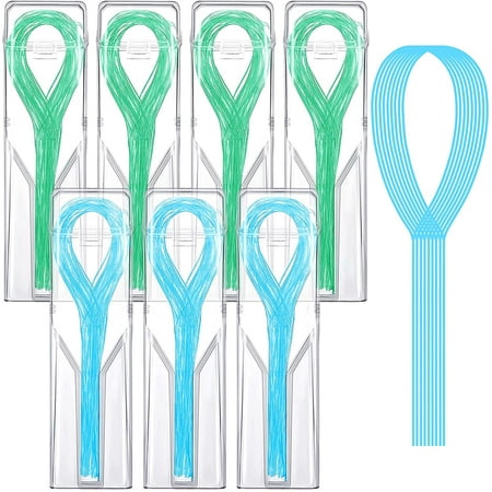 245 Pieces Dental Floss Threaders Reusable Floss Threaders Oral Floss ...