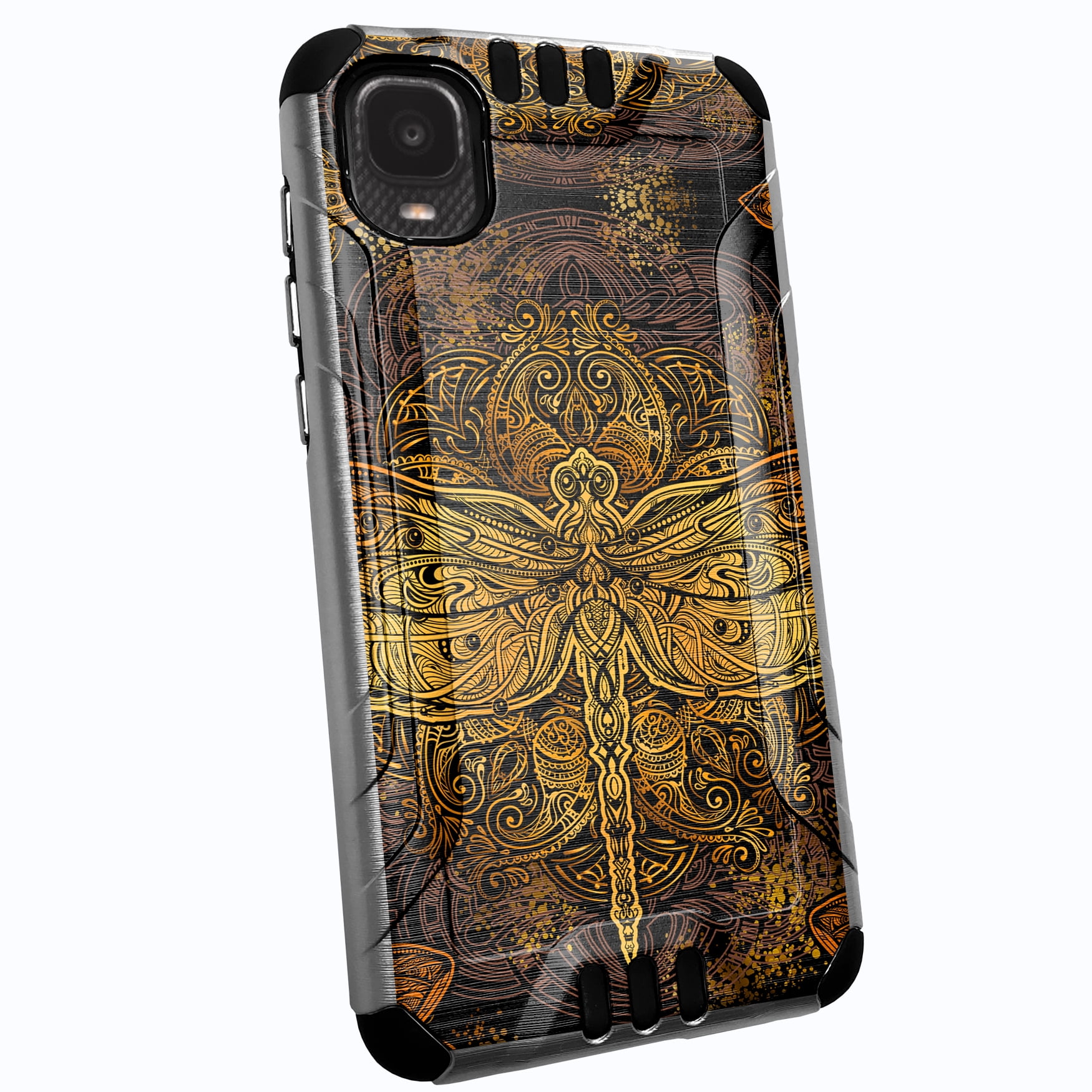DALUX Silver Combat Phone Case Cover Compatible with Alcatel TCL A3 ...