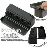 Zone Tech Coin Case Storage Box - Classic Black Plastic Coin Case ...