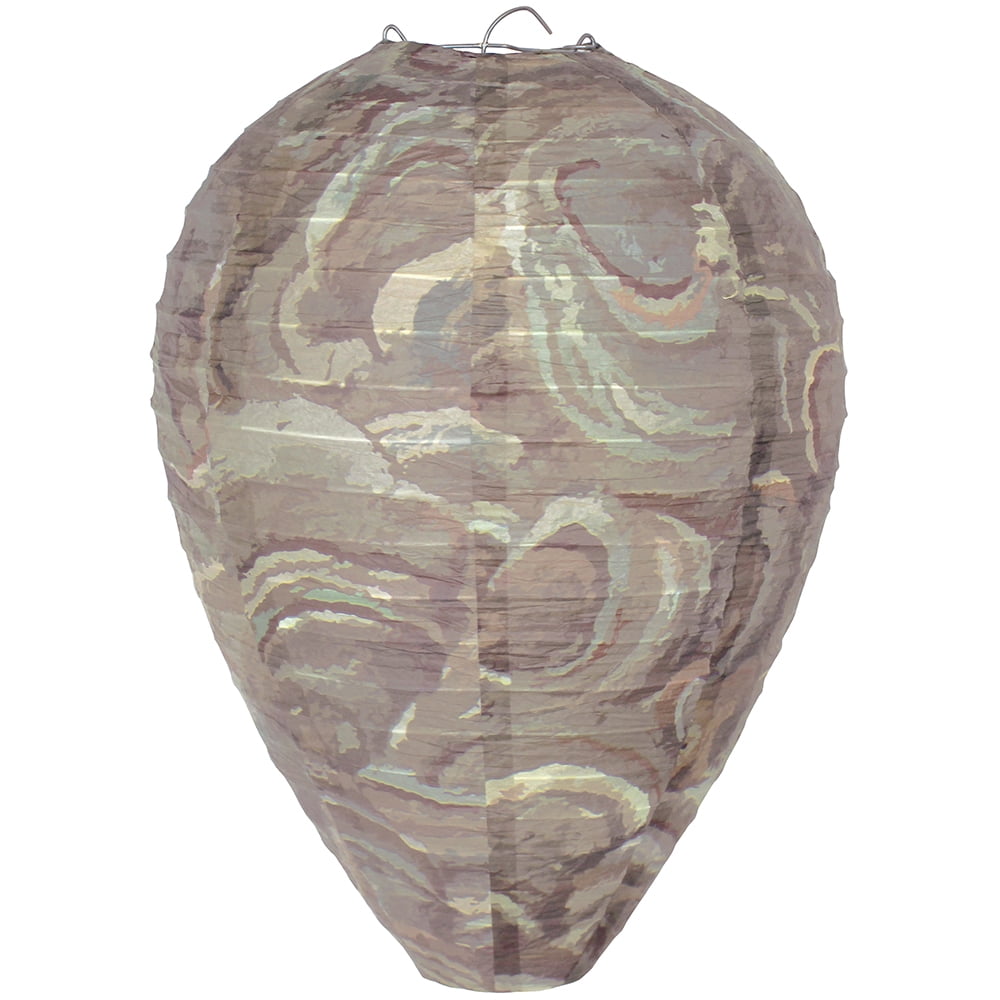 Just Artifacts 10-Inch Wasp Nest Decoy Paper Lantern (1pc, Sage Green ...