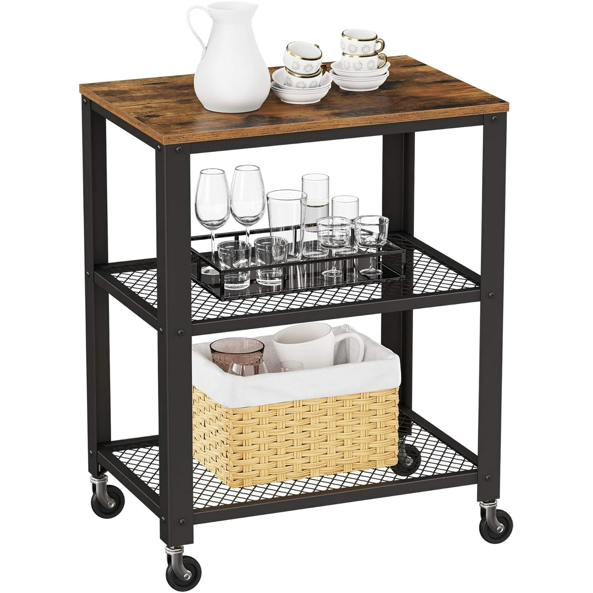 Click here for Jczlj Serving Cart  3-Tier Kitchen Cart On Wheels... prices