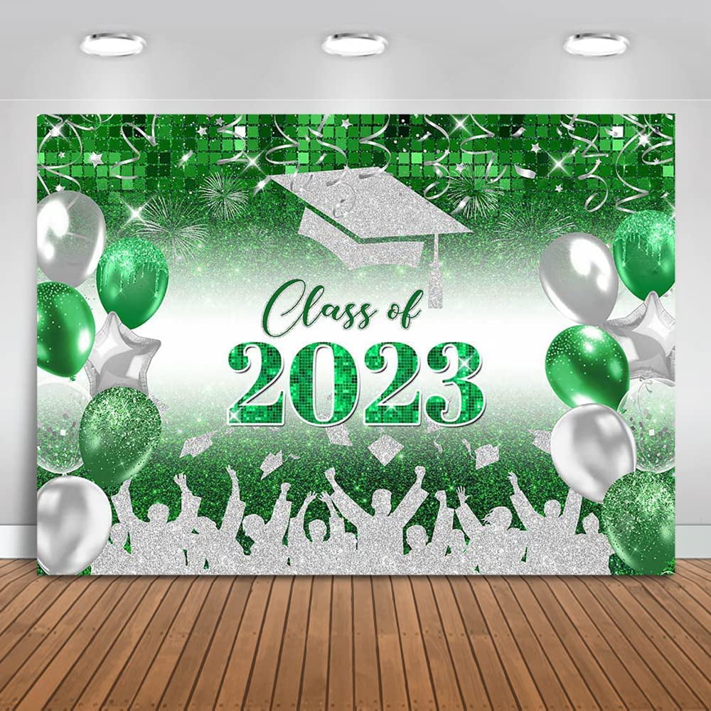 Graduation Background Green