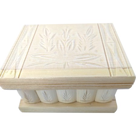Wooden Puzzle Jewellery Box with Hidden Compartment & Key Handcrafted ...